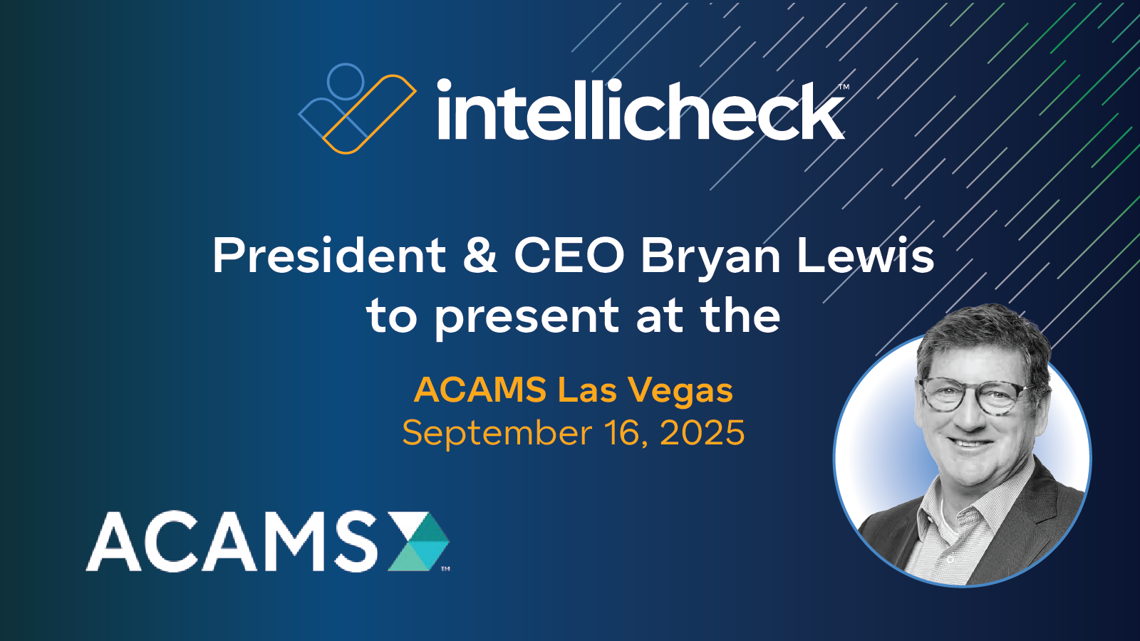 Intellicheck CEO at ACAMS Las Vegas 2025 | Intellicheck | Intellicheck